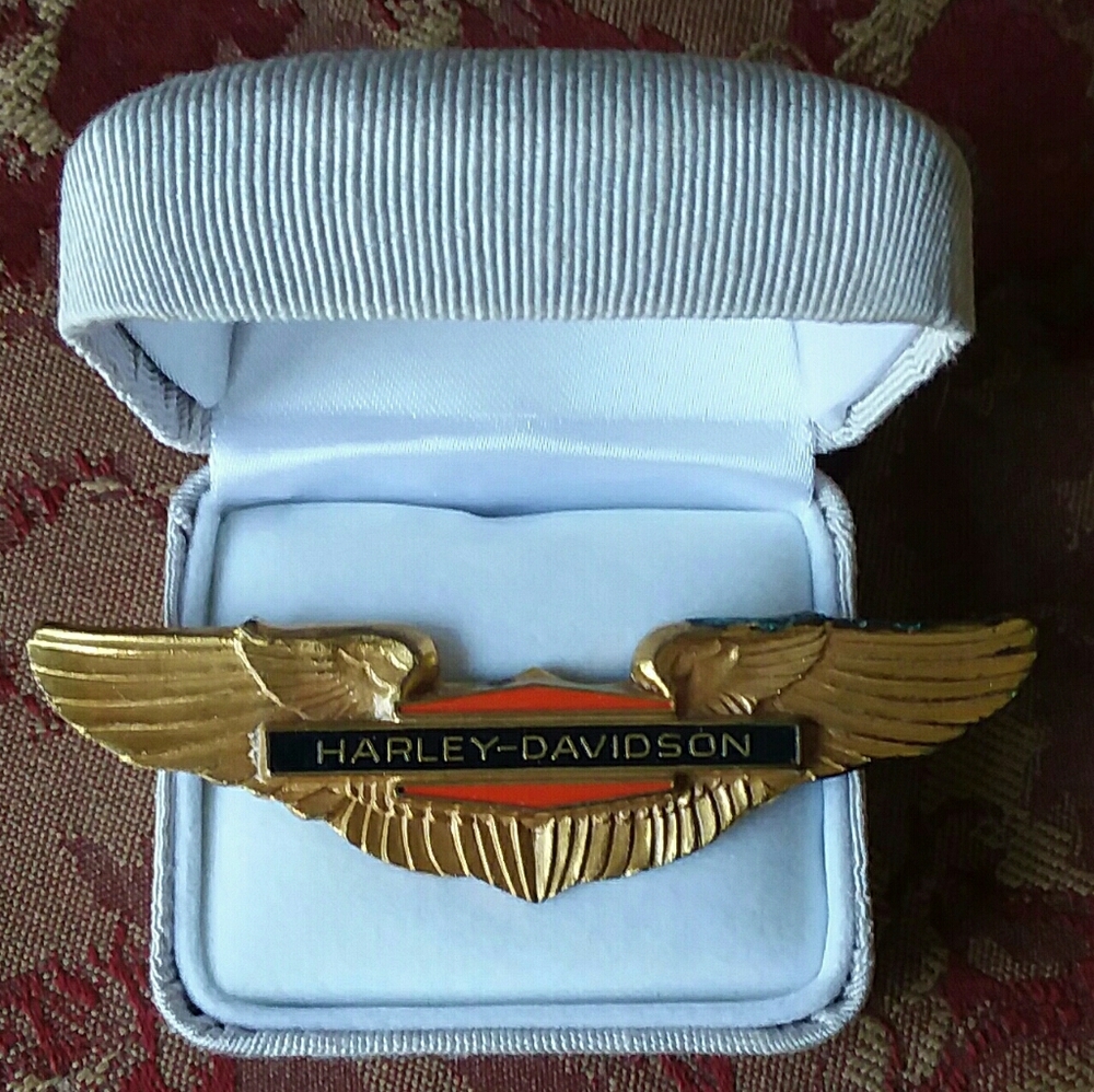 Vintage 1950's Harley Davidson Wings - Gem
